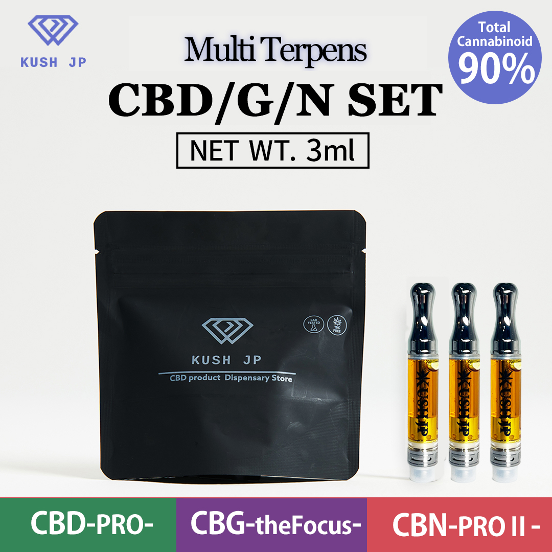 【3本SET】CBD/CBG/CBN SET（Multi Terpens：1.0ml×3） - KUSH JP