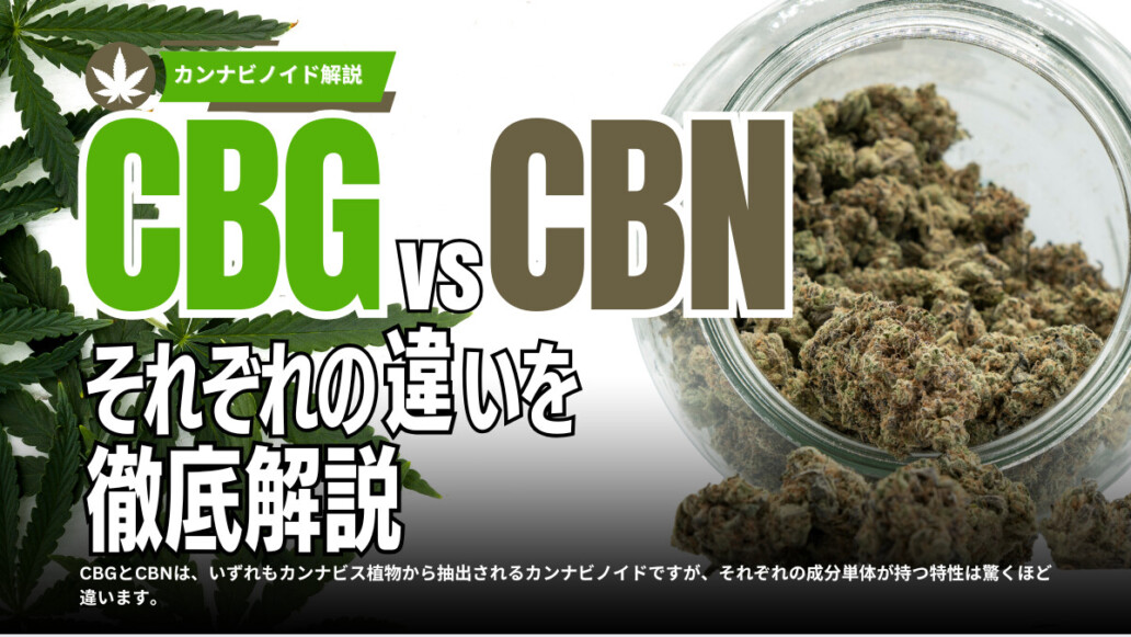CBGとCBNは全く違う？効果の違いやCBDとの関係性まで徹底解説 - KUSH JP